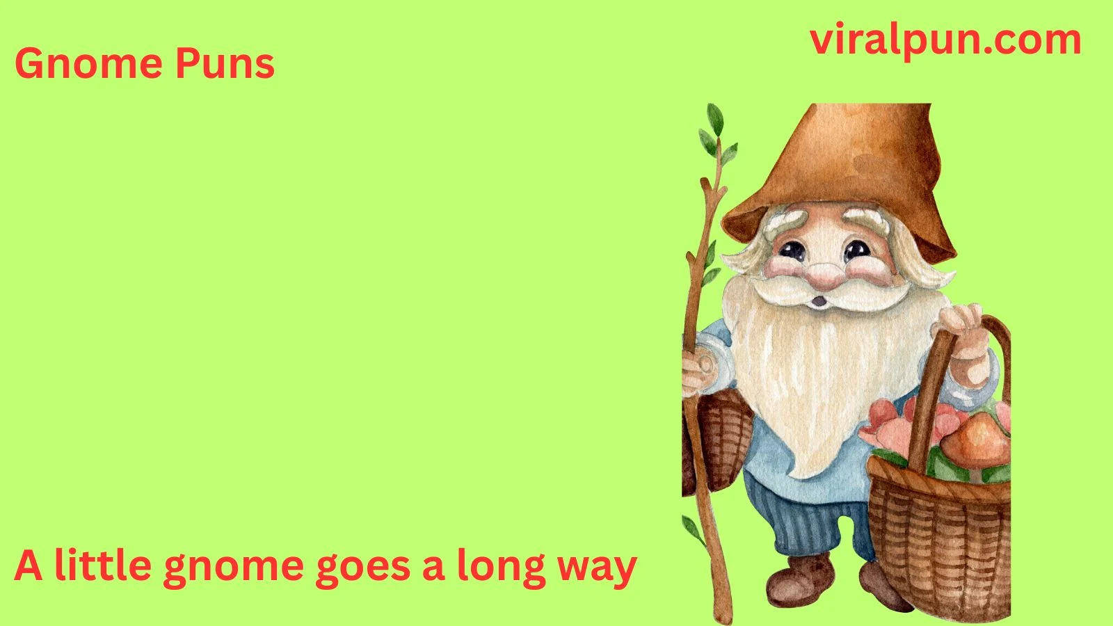 100+ Funny Gnome Puns That Will Make You Smile